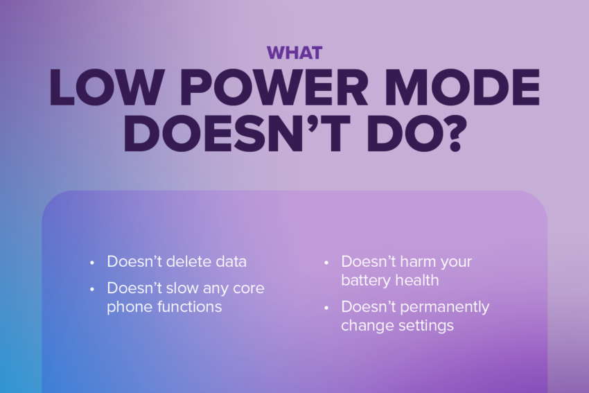What does low power mode do? | Ultra Mobile