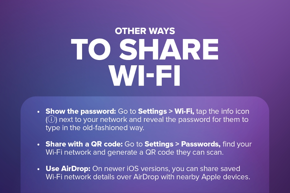 How to share Wi-Fi password on iPhone | Ultra Mobile
